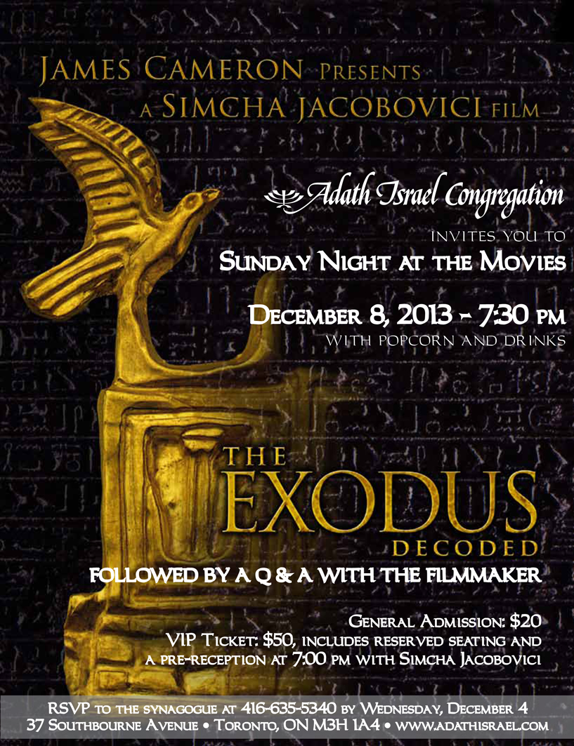 Screening This Sunday – Simcha Jacobovici TV